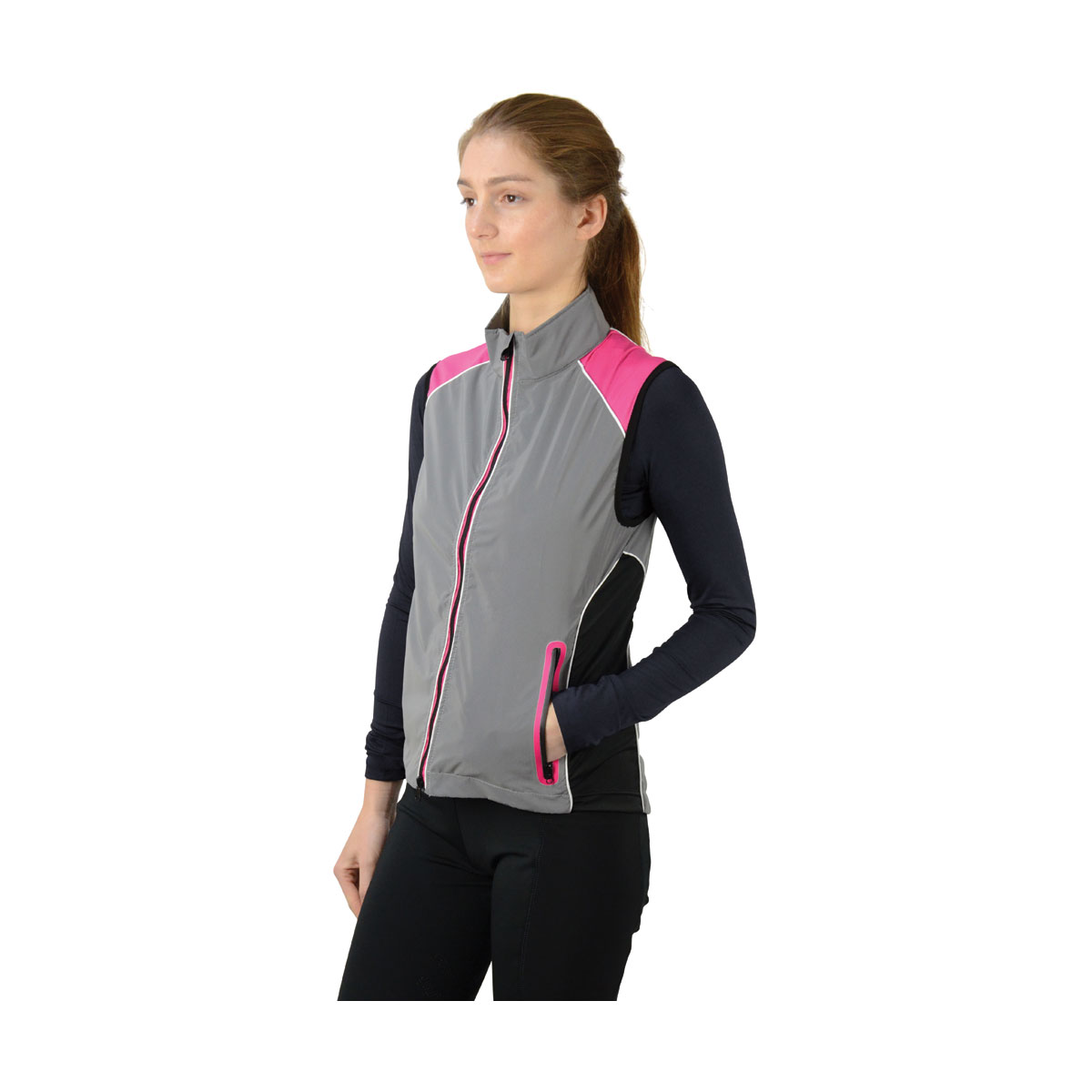 Silva Flash Two Tone Reflective Gilet by Hy Equestrian - Manor Equestrian