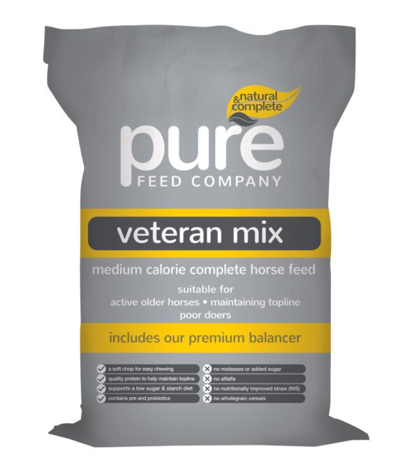 Pure Feed Company Pure Veteran Mix 15kg Click & Collect - Manor Equestrian