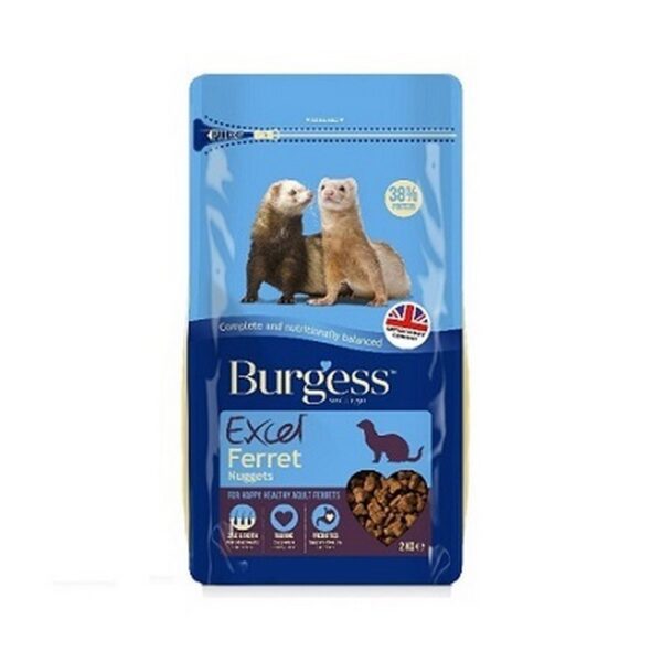 Burgess Excel Ferret Nugget Food 2kg - Manor Equestrian
