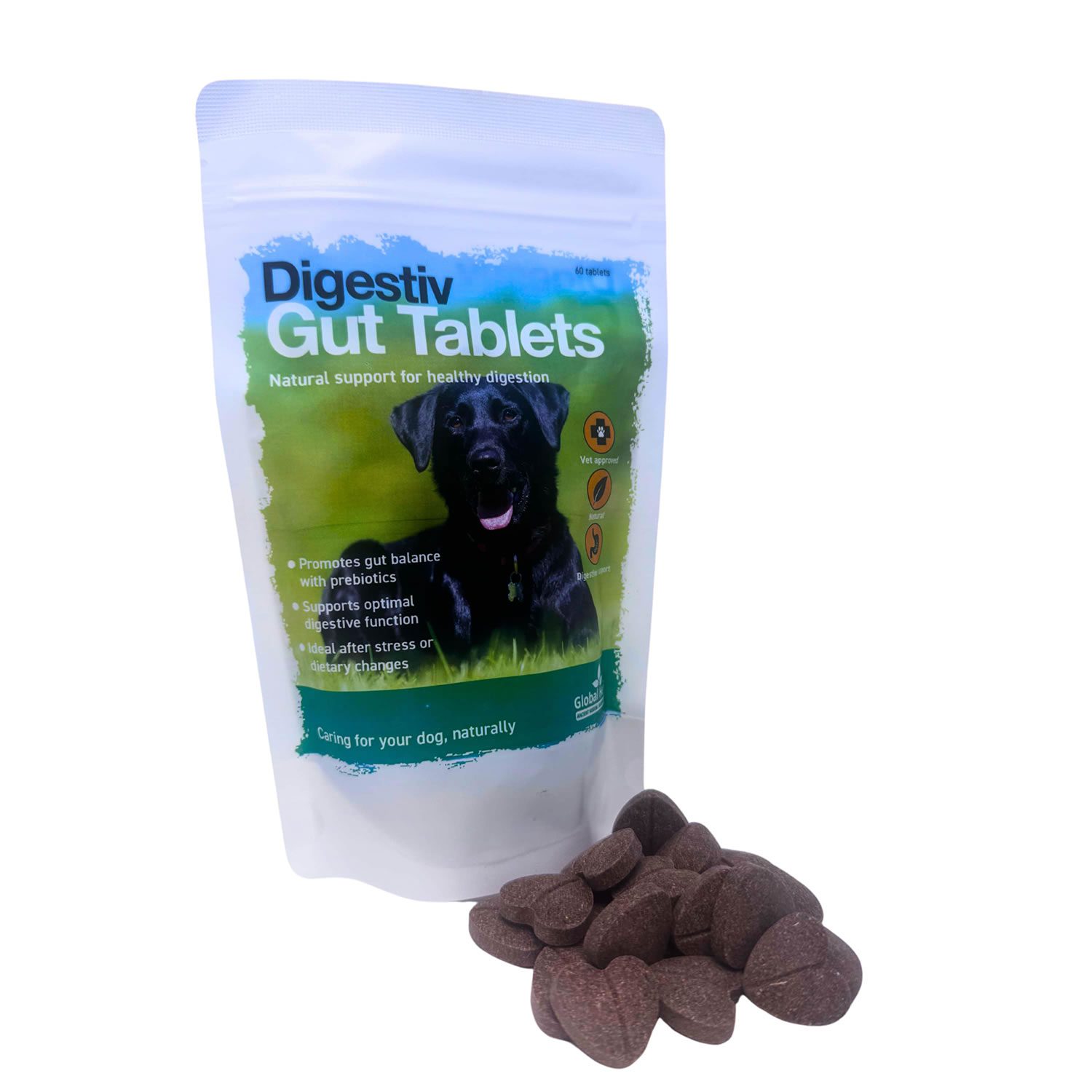 Global Herbs Canine Digestiv Gut Tablets - Manor Equestrian