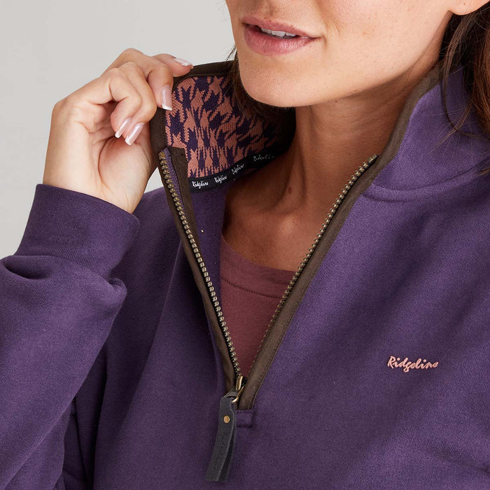 Ridgeline Brancaster 1/4 Zip Nightshade -Women's - Manor Equestrian